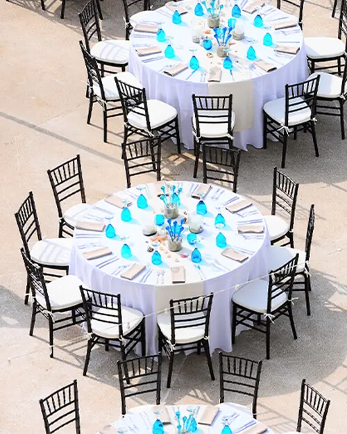 Tables for Weddings & Events in Ensenada